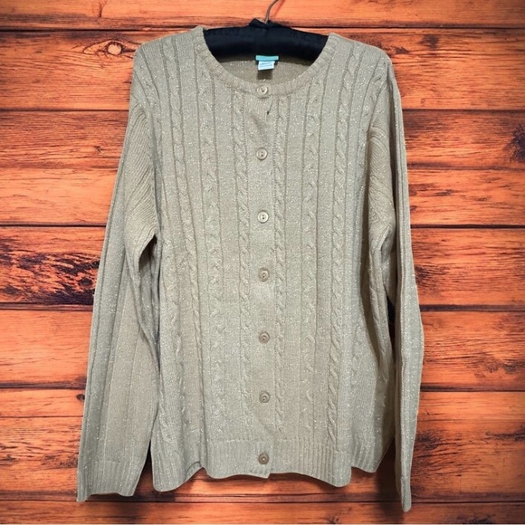 Sara Morgan | Sweaters | Sara Morgan Cable Knit Cardigan Size Xx | Poshmark